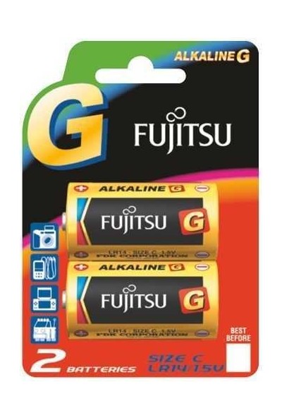 Fujitsu LR14 Alkalin Orta Boy Pil 2li Blister