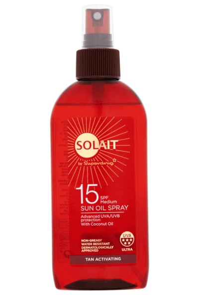 Solait Bronzlaştırıcı Yağ Sun Oil Spf 15 Spray 200 ml