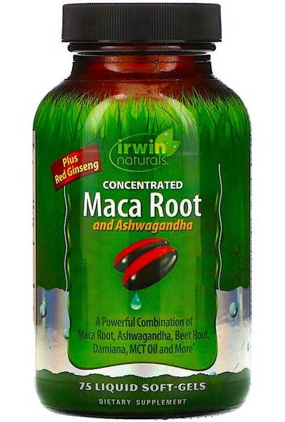 Irwin Naturals, Concentrated Maca Root And 75 Liquid Soft-Gels Irwin Naturals, Concentrated Maca Root And 75 Liquid Soft-Gels