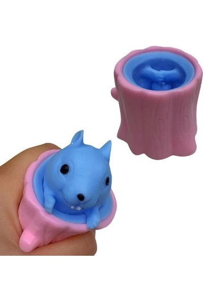 Yeni Geldi Sürpriz Sincap, Sevimli Sincap, Sevimli Sık Bırak Sincap Kalemlik, Fidget Sincap Oyuncak