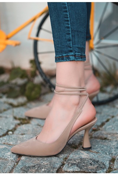 7erbilden Wonna Vizon Süet Topuklu Ayakkabı 7erbilden Wonna Vizon Süet Topuklu Ayakkabı