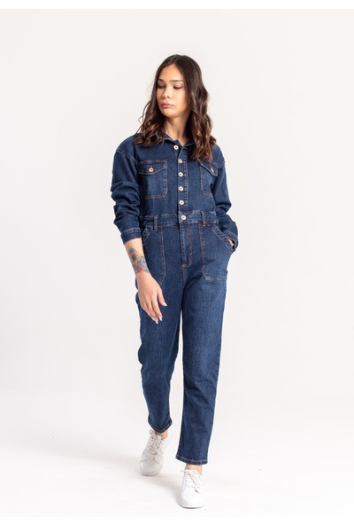 Denimaj Candy Denim Tulum Mavi