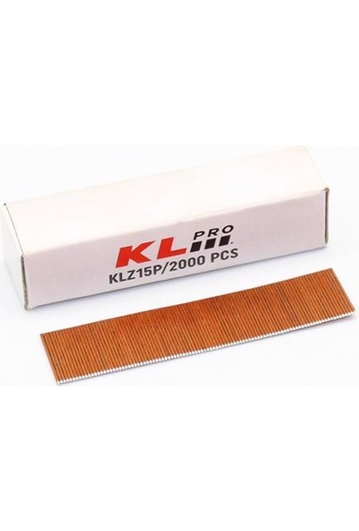 Klpro 15MM Havalı Çivi Tabanca Çivisi Başsız 2000 Adet KLZ15P Klpro 15MM Havalı Çivi Tabanca Çivisi Başsız 2000 Adet KLZ15P
