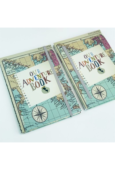 Lolla Box Our Adventure Book Tasarımlı Lastikli Defter Tekli