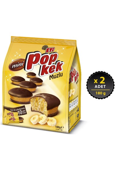 Eti Popkek Mini Muzlu 180 g x 2 Adet Eti Popkek Mini Muzlu 180 g x 2 Adet