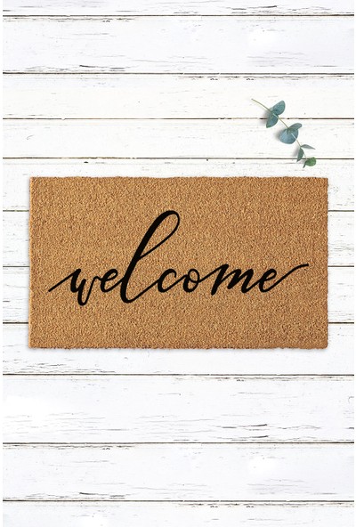 Paspas Yap El Yazısıyla Welcome Kapı Paspası
