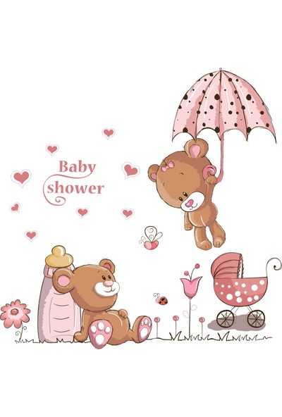 Family Co. Çocuk Odası Duvar Dekorasyonu Dekor Duvar Sticker Şeker Kız Candy