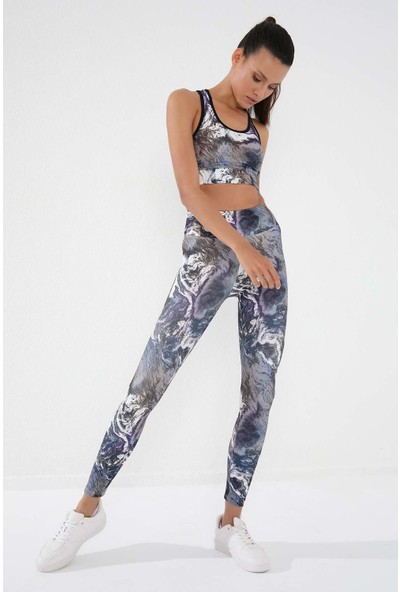 Tommy Life Kahverengi Kadın Karışık Batik Desenli Dar Kalıp U Yaka Tayt Takım - 95290 Tommy Life Kahverengi Kadın Karışık Batik Desenli Dar Kalıp U Yaka Tayt Takım - 95290