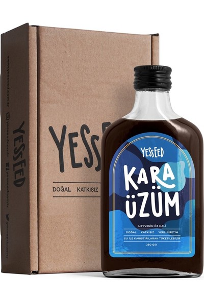 Yesseed Kara Üzüm Özü 250 gr