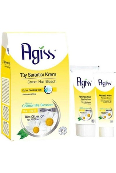 Agiss Doğal Papatya Özlü Tüy Sarartıcı Krem Set 70gr + 35gr