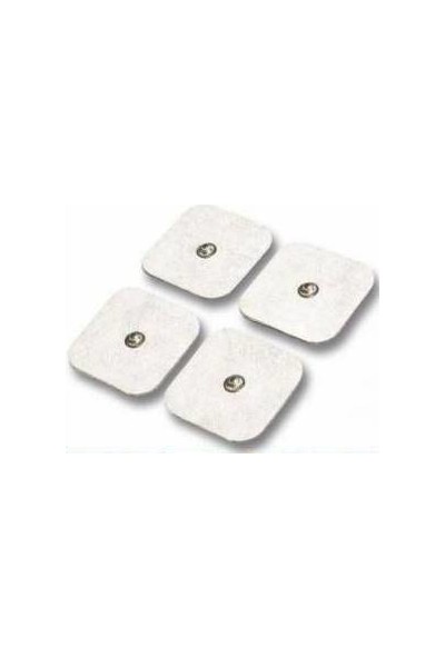 Tens Elektrodu Yapışkanlı 5 x 5 cm 4'lü Paket Tens Pedi Çıt Çıtlı Tens Elektrodu Yapışkanlı 5 x 5 cm 4'lü Paket Tens Pedi Çıt Çıtlı