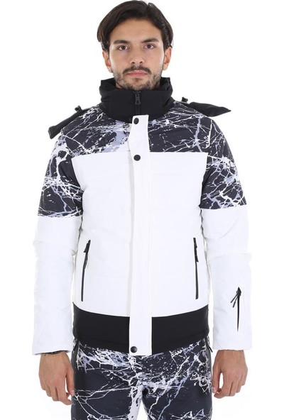 Exuma 2011146 Erkek Beyaz Profesyonel Kayak Montu