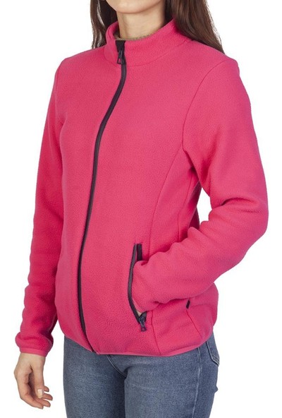 Exuma 2022010 Kadın Fuşya Tam Fermuarlı Polar