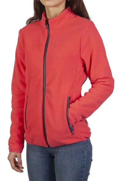 Exuma 2022010 Kadın Pembe Tam Fermuarlı Polar