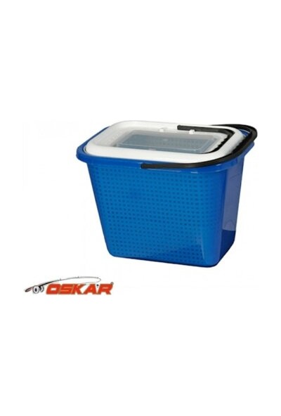 Oskar Balıkçı Kovası 10L Kırmızı, Mavi