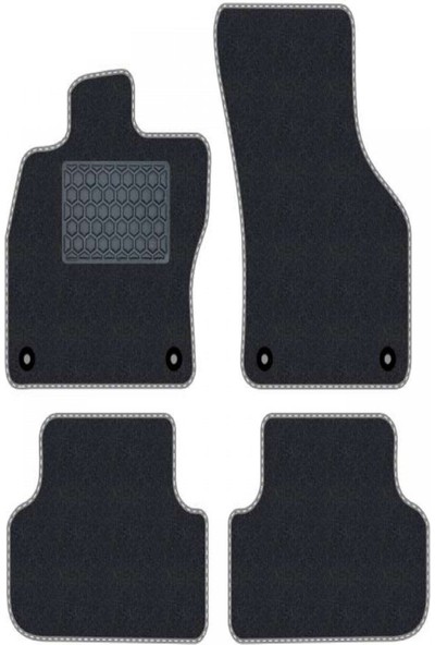Tegin Bmw 1 Serisi E87 2005-2011 Hatchback-5d Siyah Halı Gri Kenar Deri Petek Topuk Paspas Tegin Bmw 1 Serisi E87 2005-2011 Hatchback-5d Siyah Halı Gri Kenar Deri Petek Topuk Paspas