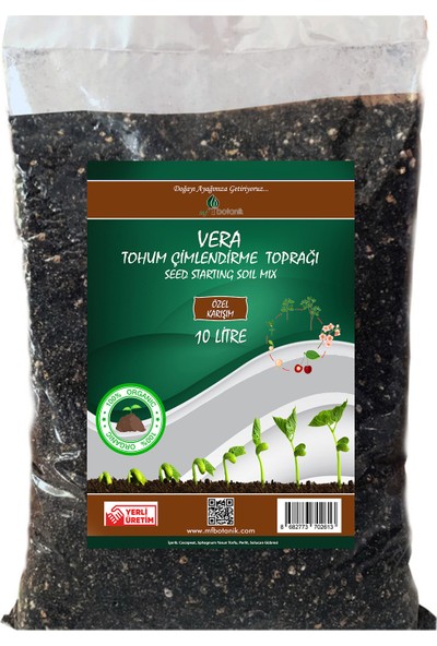 MF Botanik Fide Yetiştirme Toprağı 10 Litre Tohum Çimlendirme Harcı Cocopeat, Perlit, Solucan Gübresi Karışımlı MF Botanik Fide Yetiştirme Toprağı 10 Litre Tohum Çimlendirme Harcı Cocopeat, Perlit, Solucan Gübresi Karışımlı