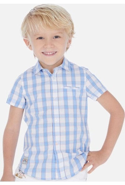 Mayoral Erkek Çocuk Kısa Kol Kareli Gömlek