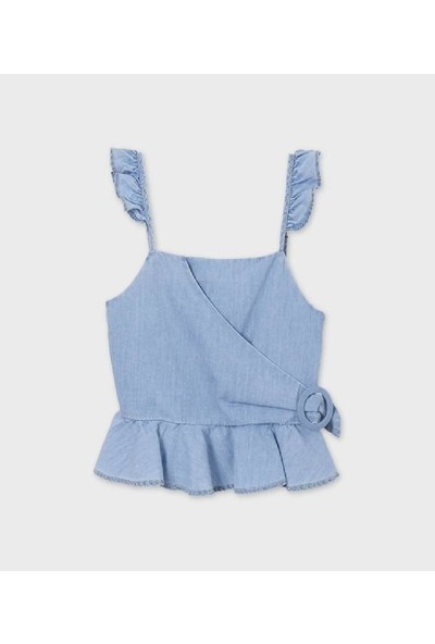 Mayoral Kız Çocuk Denim Bluz 6179 Mayoral Kız Çocuk Denim Bluz 6179