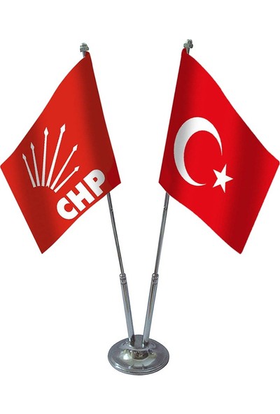 Bayrak Online Ikili Chp Masa Bayrağı Takımı