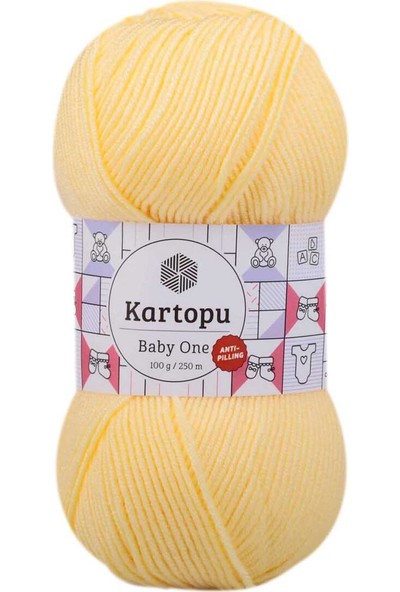 Kartopu Baby One El Örgü Ipi 100 gr Açık Sarı
