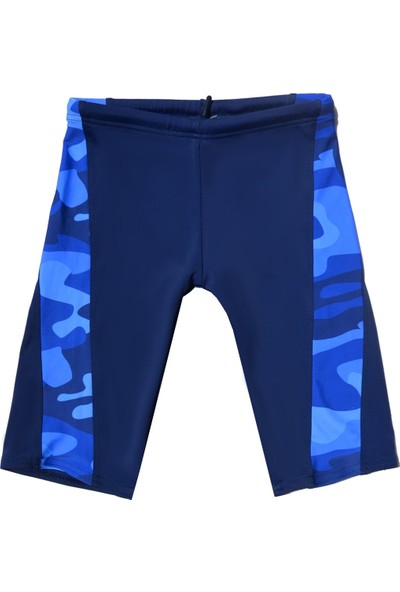 Endeep Erkek Çocuk Kamuflaj Desenli Jammer Yüzücü Mayo