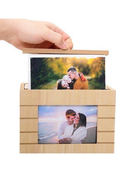 GünTech 10 x 15 cm 100 Lük Ahşap Pencereli Çekmeceli Fotoğraf Albümü GünTech 10 x 15 cm 100 Lük Ahşap Pencereli Çekmeceli Fotoğraf Albümü
