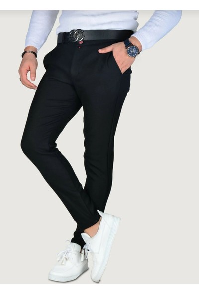 Mavimoure Erkek Slim Fit Keten Pantolon