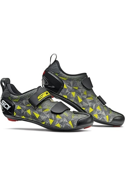Sidi T-5 Air Gri-Sarı Triathlon Bisiklet Ayakkabısı Gri-Sarı-38