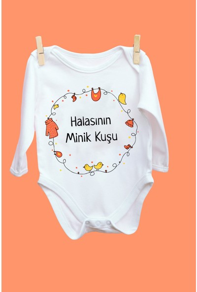 Limon Halasının Minik Kuşu Desenli Uzun