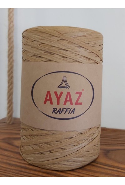 Ayaz Rafya Kağıt Ip Yumak - Natural Renk 002 Ayaz Rafya Kağıt Ip Yumak - Natural Renk 002