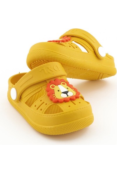 Daye BK1001 Kaydırmaz Aslan Desenli Çocuk Sandalet Terlik