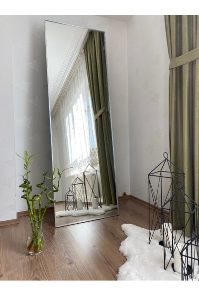 Nisan Dekor Gümüş 180X60 cm Ayaklı Boy Aynası Nisan Dekor Gümüş 180X60 cm Ayaklı Boy Aynası