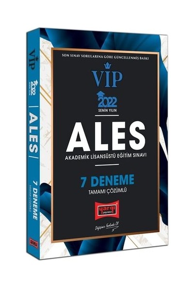 Yargı Yayınevi ALES 2022 VIP Tamamı Çözümlü 7 Deneme Yargı Yayınevi ALES 2022 VIP Tamamı Çözümlü 7 Deneme