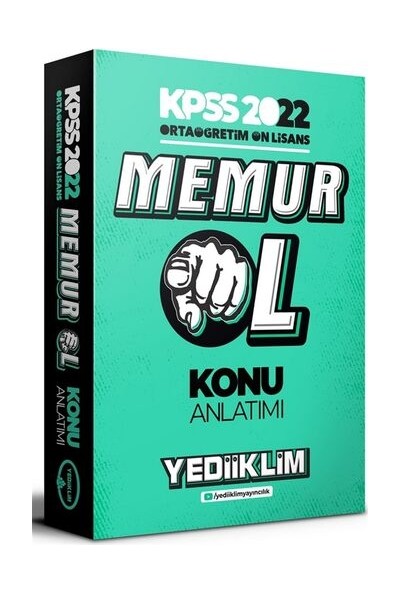 Yediiklim Yayınları KPSS 2022 Ortaöğretim Ön Lisans Memur Ol Konu Anlatımı Yediiklim Yayınları KPSS 2022 Ortaöğretim Ön Lisans Memur Ol Konu Anlatımı