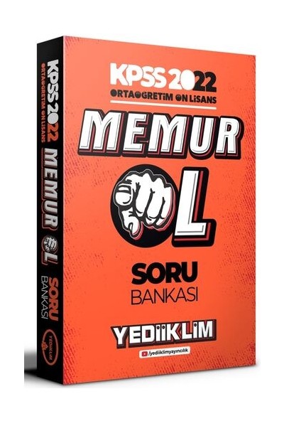 Yediiklim Yayınları KPSS 2022 Ortaöğretim Ön Lisans Memur Ol Soru Bankası