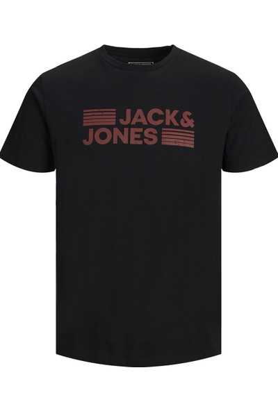 Jack & Jones Erkek Black/Red Ocr T-Shirt