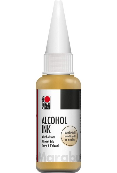 Marabu Alcohol Ink Alkol Bazlı Mürekkep 20 Ml. Metallic Gold Marabu Alcohol Ink Alkol Bazlı Mürekkep 20 Ml. Metallic Gold