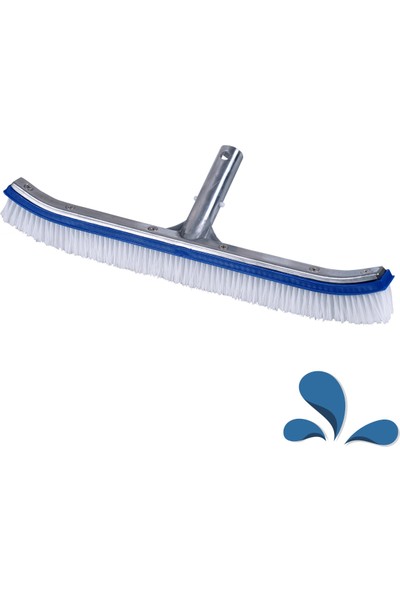Pina Alüminyum Destekli Plastik Kıllı Kıvrık 46CM Havuz Duvar Fırçası Pina Alüminyum Destekli Plastik Kıllı Kıvrık 46CM Havuz Duvar Fırçası