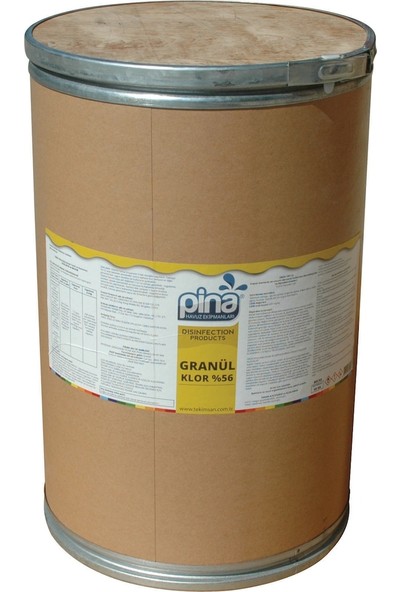 Pina Granül Toz Klor %56 (25KG) (Güçlendirilmiş Ambalaj) Pina Granül Toz Klor %56 (25KG) (Güçlendirilmiş Ambalaj)