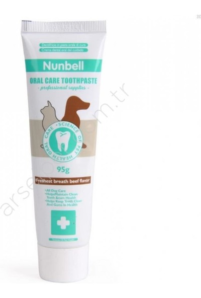 Nunbell Nunbel Kedi & Köpek Diş Macunu Et Tadlı 95 gr Nunbell Nunbel Kedi & Köpek Diş Macunu Et Tadlı 95 gr