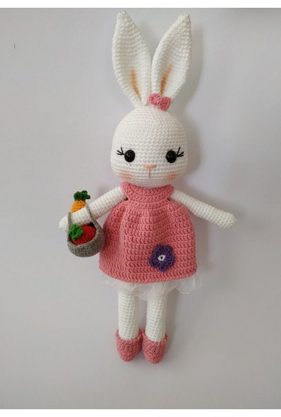 Oyuncak Park Pembe Sepetli Şirin Tavşan Uyku Arkadaşı Amigurumi Organik Oyuncak Oyuncak Park Pembe Sepetli Şirin Tavşan Uyku Arkadaşı Amigurumi Organik Oyuncak