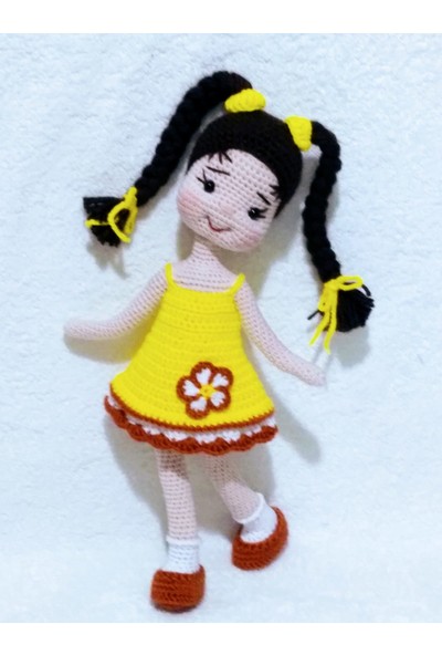 Oyuncak Park Sarı Çitlembik Bebek Amigurumi Organik Oyuncak