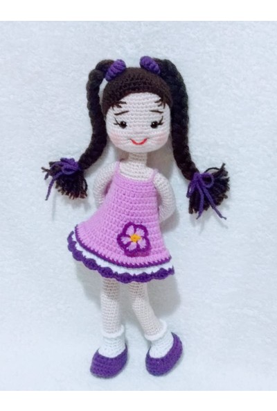 Oyuncak Park Lila Çitlembik Bebek Amigurumi Organik Oyuncak