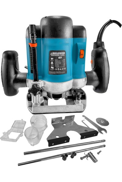 Ibeltech 1400W 8mm Devir Hız Ayarlı Çift Kollu Freze Makinesi