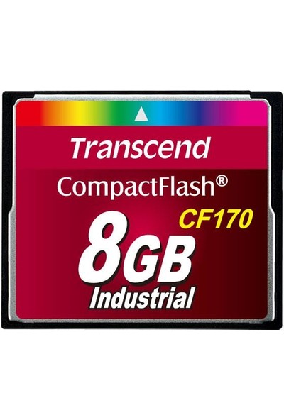 Transcend 8gb CF170 300X Industrial Hafıza Kartı TS8GCF170 Transcend 8gb CF170 300X Industrial Hafıza Kartı TS8GCF170
