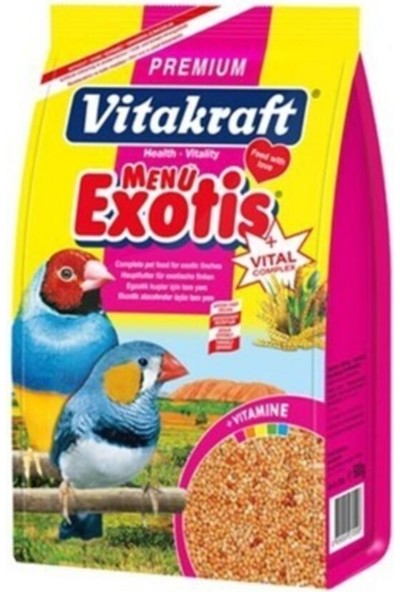 Vitakraft Premium Hint Bülbülü Egzotik Finch Kuş Yemi 500 gr Vitakraft Premium Hint Bülbülü Egzotik Finch Kuş Yemi 500 gr