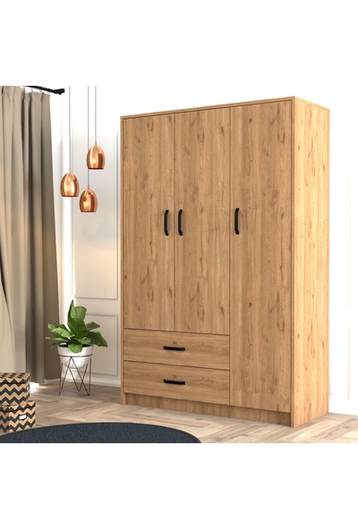 Mezza Grande Modern 3 Kapılı Gardrop 3506