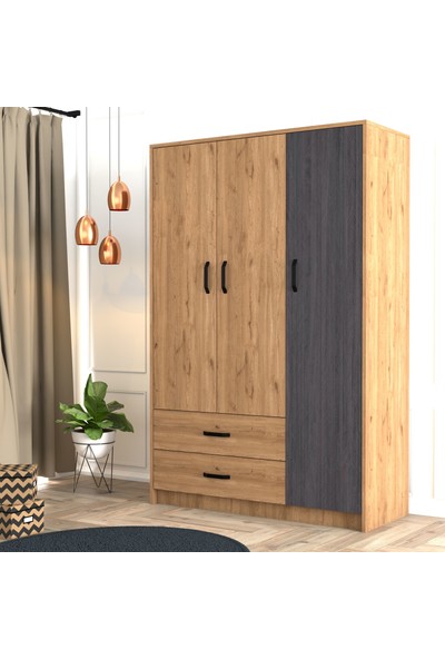 Mezza Grande Modern 3 Kapılı Gardrop 3508