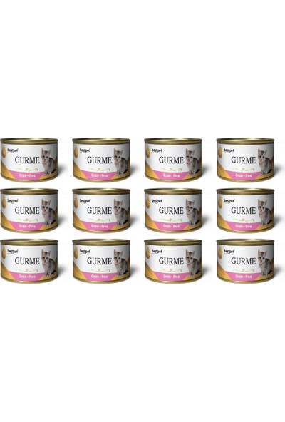 Bestpet Gurme Yavru Kedi Konservesi Tavuklu 100 gr 12'li Bestpet Gurme Yavru Kedi Konservesi Tavuklu 100 gr 12'li